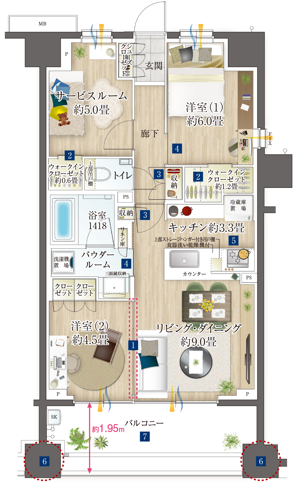 プラン｜[公式]ガーラ・レジデンス南砂町 ｜東京メトロ東西線「南砂町｣駅利用｜江東区の新築分譲マンション